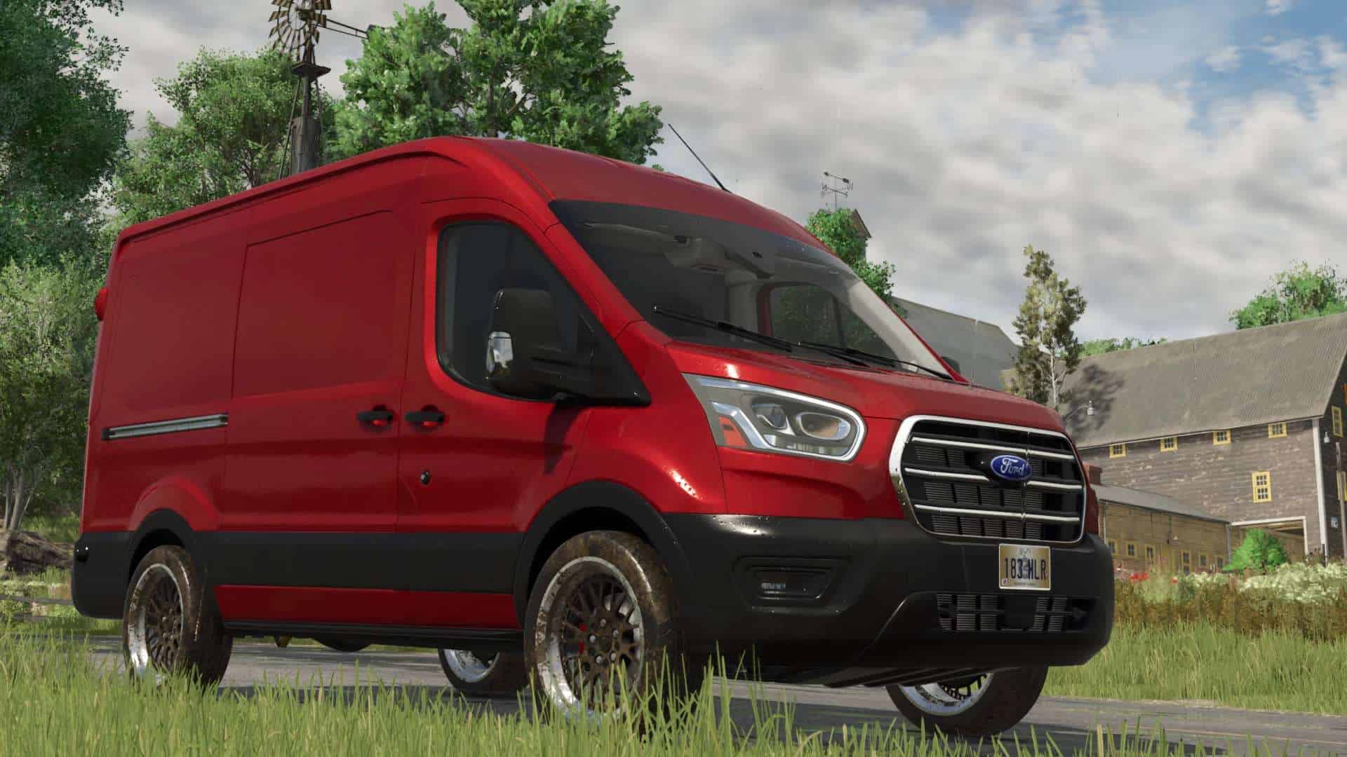 FS25 Ford Transit MK8 v1 (1) - Farming simulator 19 / 17 / 15 Mod