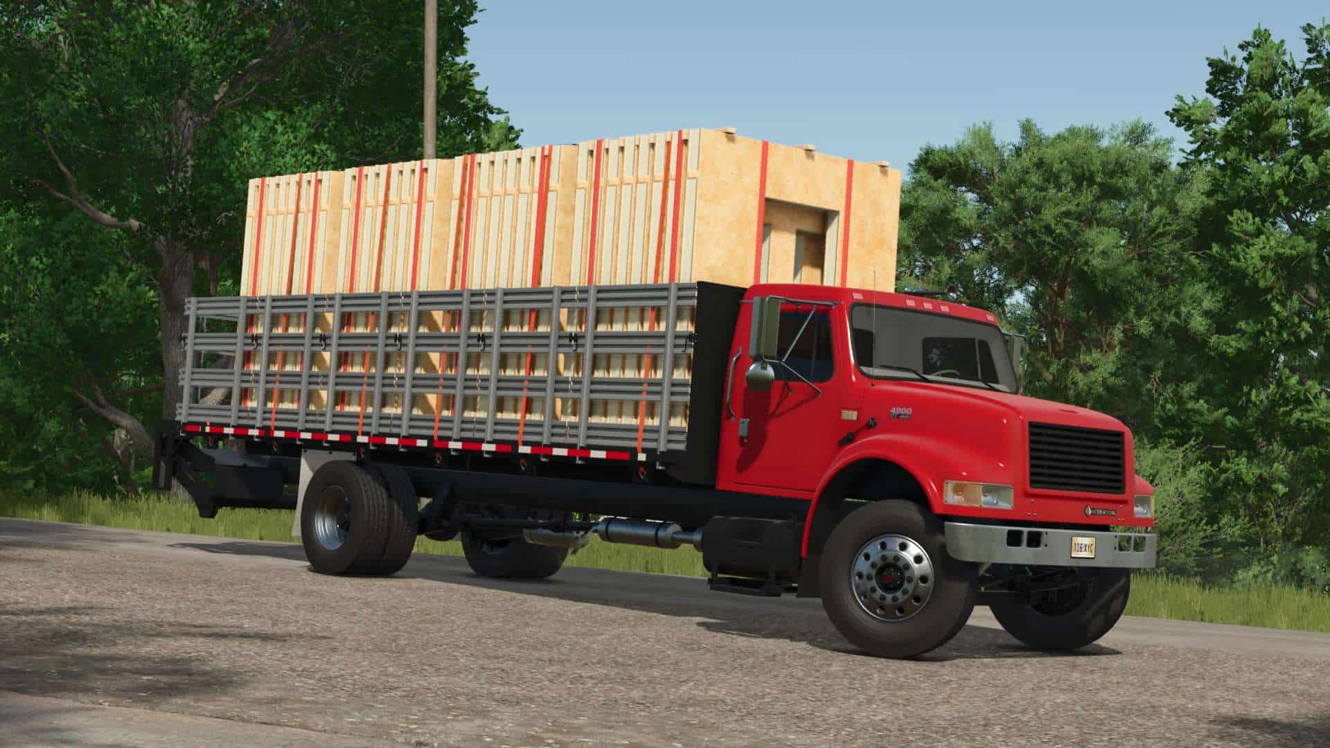 FS25 International 4900 Stakebed v1.1 - FS 25 Trucks Mod Download