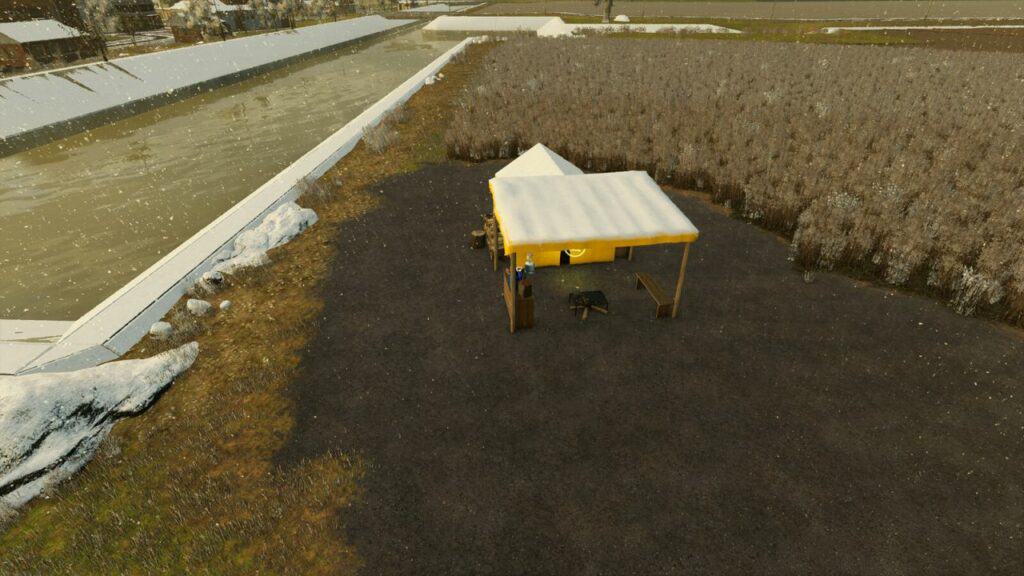 FS25 Pioneer Tent V1 (1) - Farming simulator 19 / 17 / 15 Mod