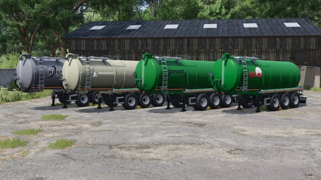 FS25 Slurry tanks pack V1 (5) - Farming simulator 19 / 17 / 15 Mod