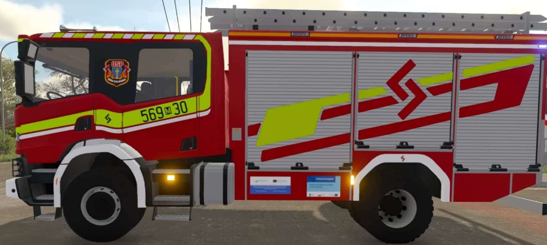 FS22 Scania z OSP Góra Kalwaria v1.0 - FS 22 Vehicles Mod Download