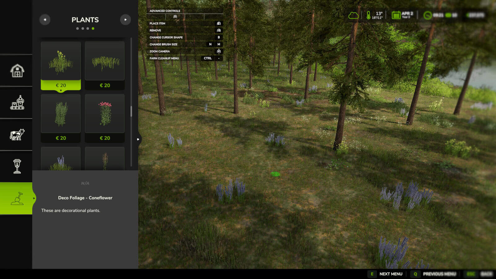 FS25 All Decorative Foliage v1.0 - FS 25 Other Mod Download