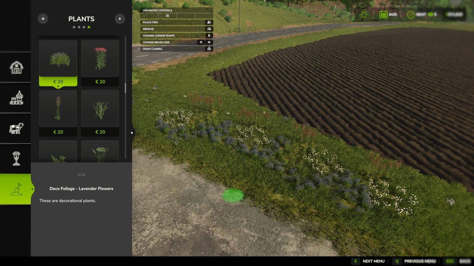 FS25 All Decorative Foliage v1.0 - FS 25 Other Mod Download