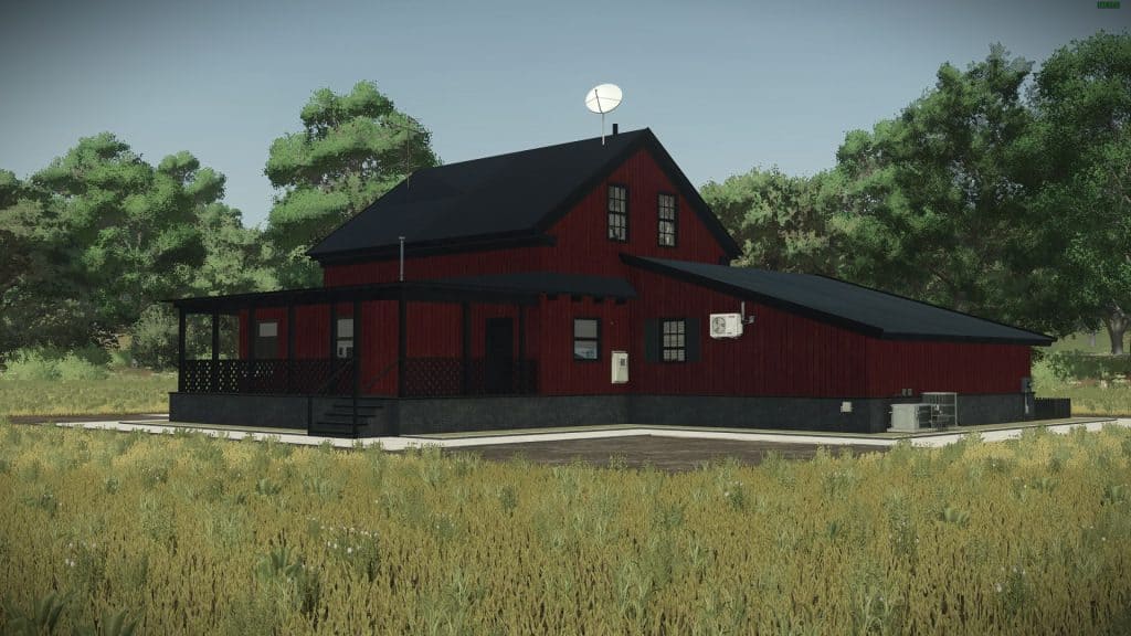 FS25 American Canadian Farmhouse v1.0 - FS 25 Buildings Mod Download