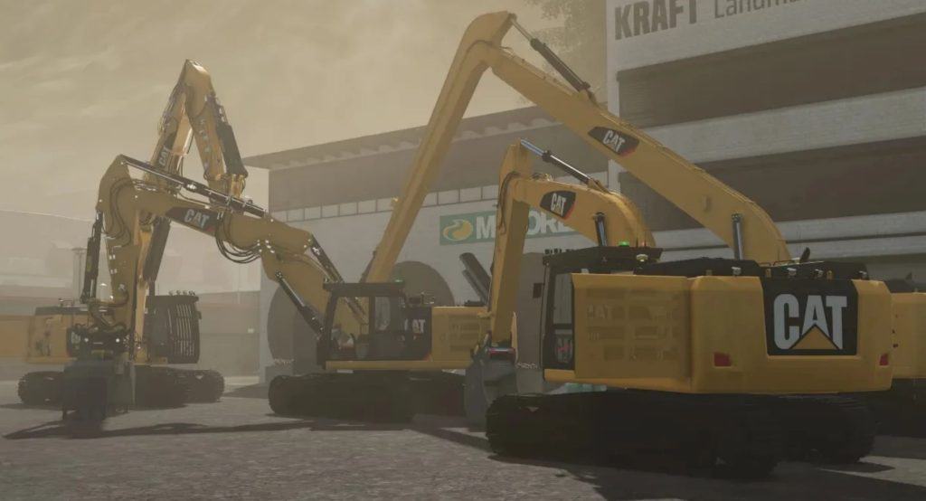 FS25 CAT 330f / 336f Pack v1.0 - FS 25 Forklifts / Excavators Mod Download