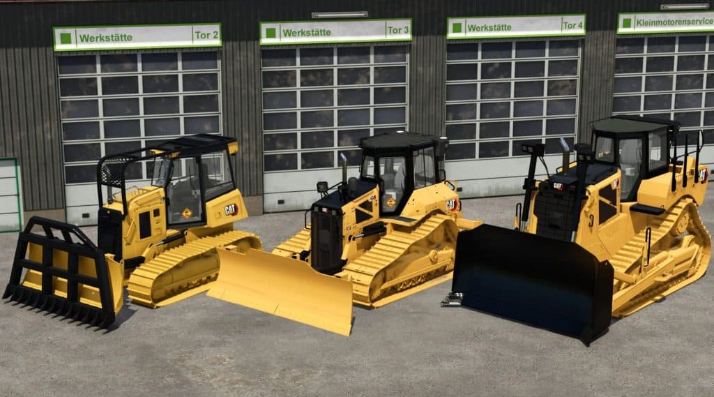 FS25 CAT D4 & D5 & D7 Next Gen Dozers v1.0 - FS 25 Forklifts ...