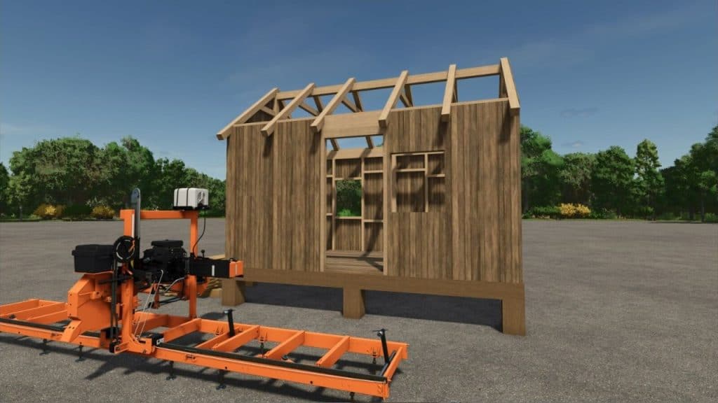 FS25 Constructible Hut V1 (5) - Farming simulator 19 / 17 / 15 Mod