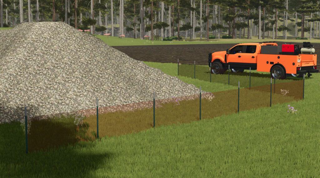 FS25 FS25 Construction Fences v1 (2) - Farming simulator 19 / 17 / 15 Mod