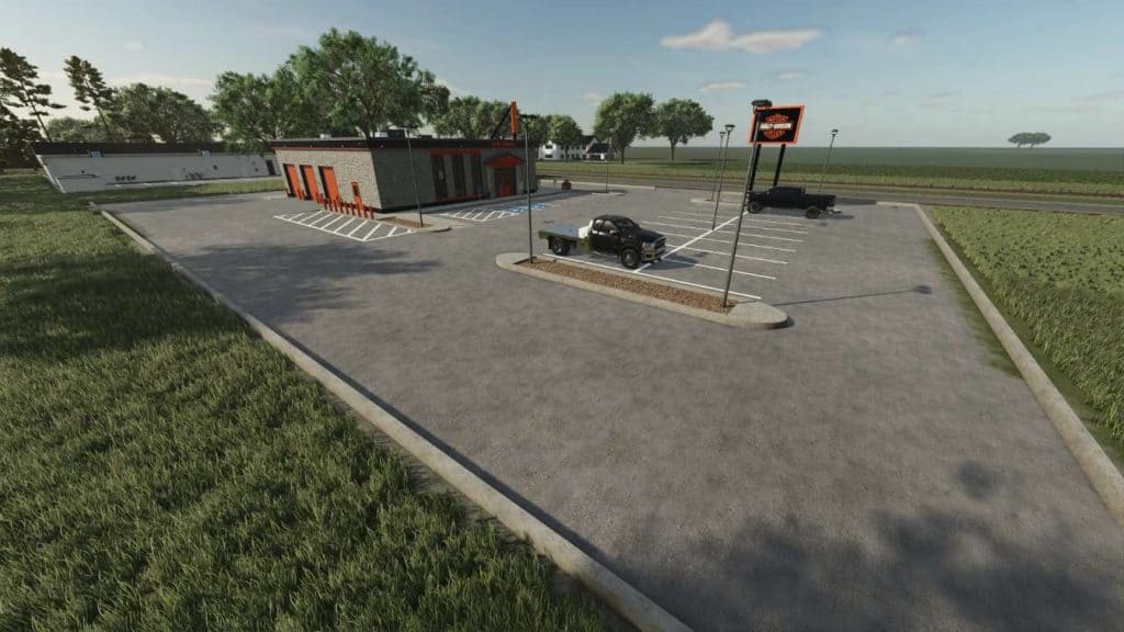 FS25 Harley Davidson Dealership v1 (2) - Farming simulator 19 / 17 / 15 Mod
