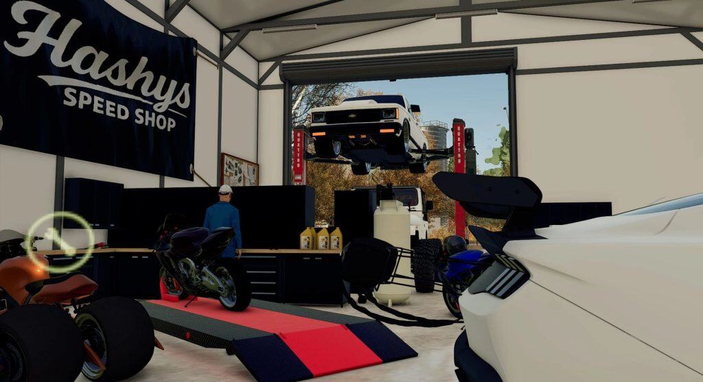 FS25 Motorcycle ATV Lift v1 (5) - Farming simulator 19 / 17 / 15 Mod