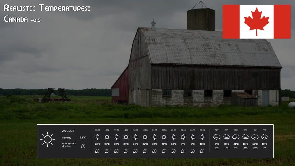 FS25 Realistic Temperatures - Canada vBETA 2 - FS 25 Other Mod Download