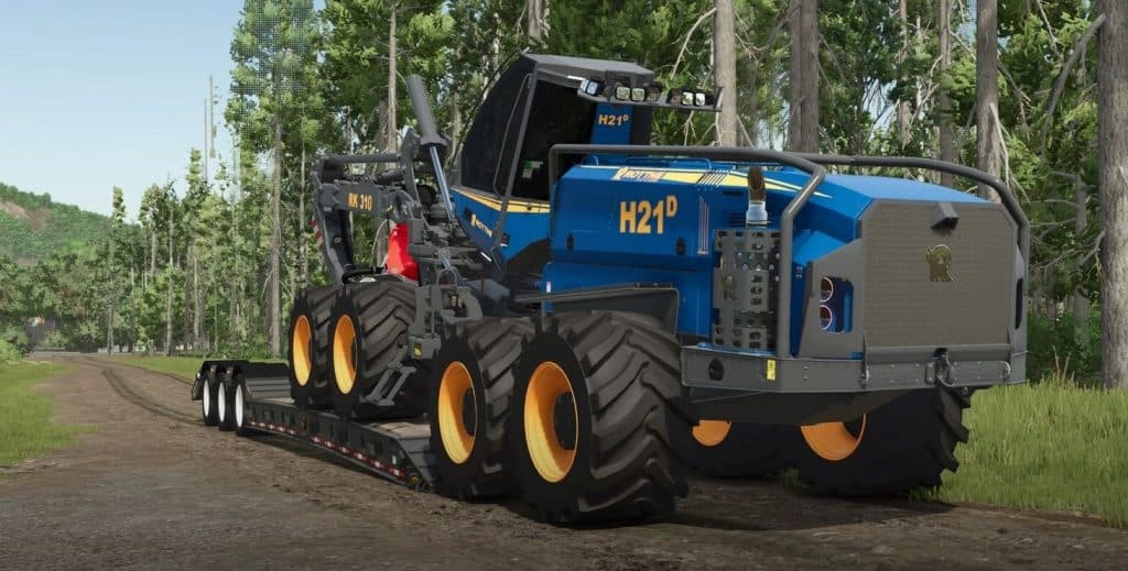 FS25 Rottne H21D Logging Harvester v1.0.1.1 - FS 25 Forestry Mod Download