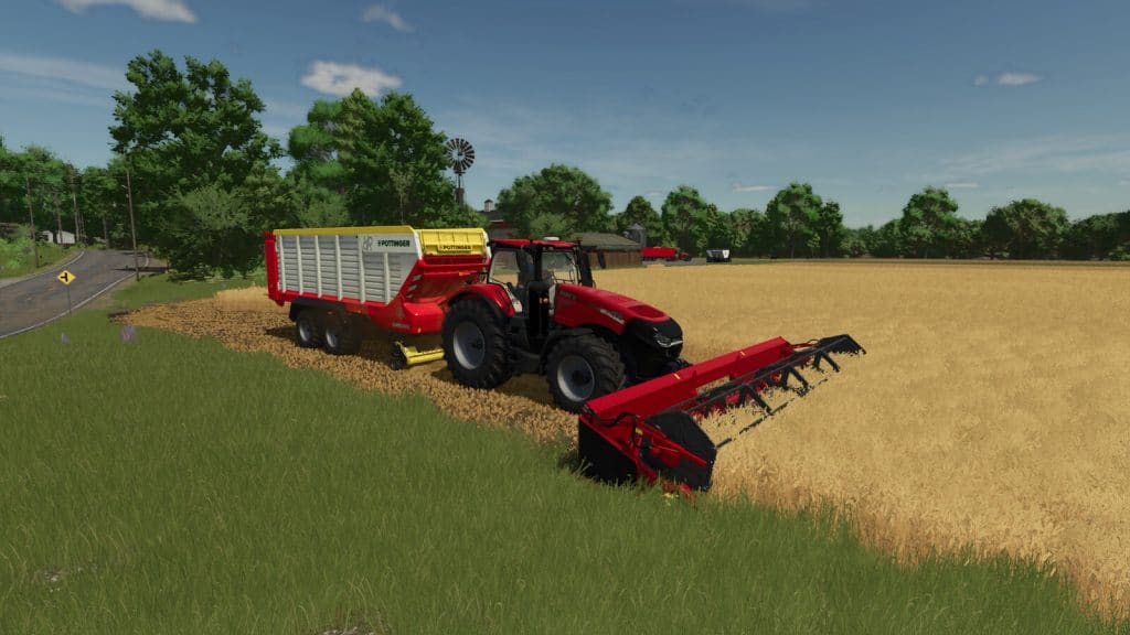 FS25 Tractor Swathing v1 (2) - Farming simulator 19 / 17 / 15 Mod