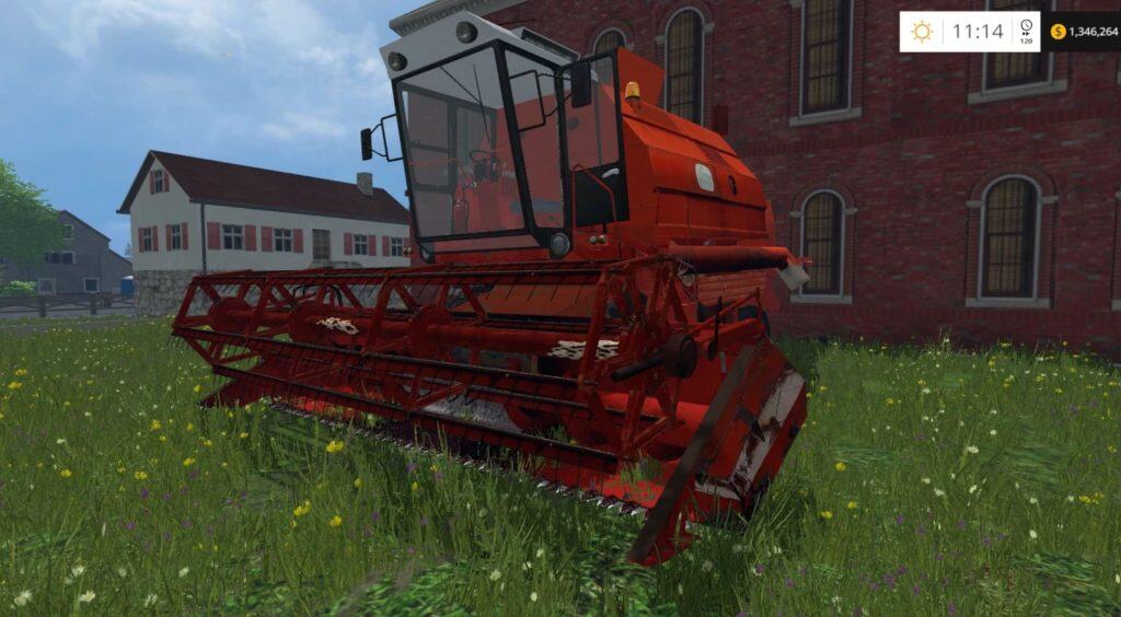 FS15 BIZON GIGANT Z083 OLD RED GOOD POLAND v1.0 - FS 15 Combines Mod ...