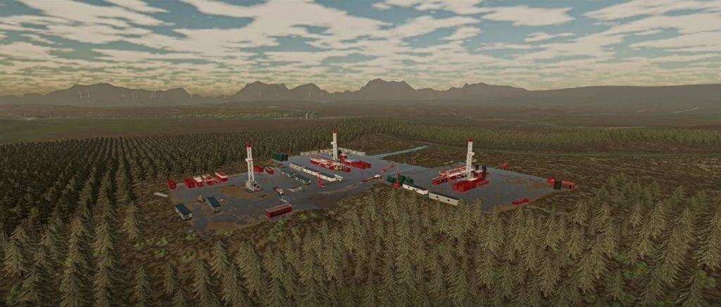 FS22 AJ Deere Oil Field V2 - FS 22 Maps Mod Download