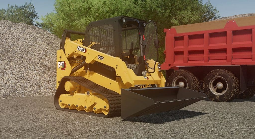 FS22 Caterpillar 242D/259D v1.0 - FS 22 Forklifts / Excavators Mod Download