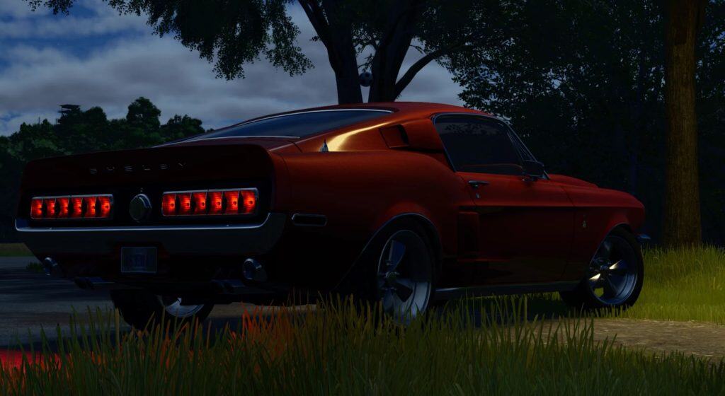 FS25 1968 Ford Shelby GT500 v1 (2) - Farming simulator 19 / 17 / 15 Mod