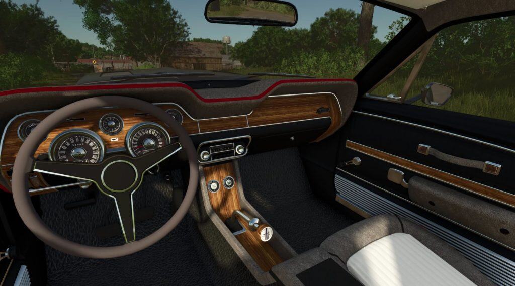 FS25 1968 Ford Shelby GT500 v1 (5) - Farming simulator 19 / 17 / 15 Mod