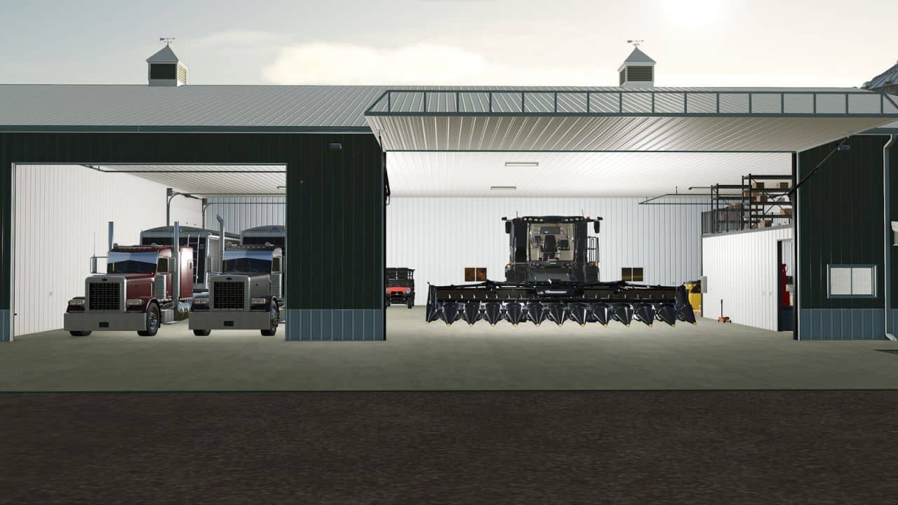 FS25 72×126 American Workshop V1.0 - FS 25 Buildings Mod Download
