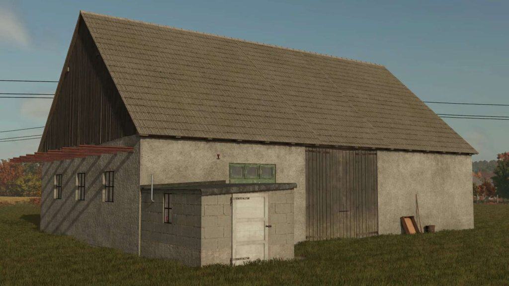 FS25 Barn With Cowshed v1 (4) - Farming simulator 19 / 17 / 15 Mod