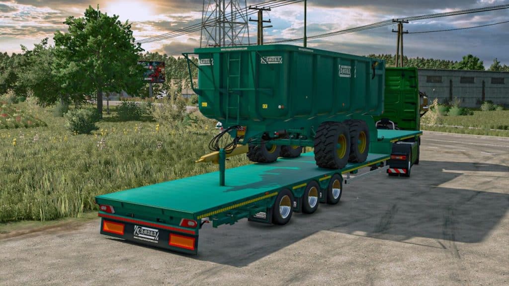 FS25 Camara Straw Bale Semitrailer V1.0 - FS 25 Trailers Mod Download