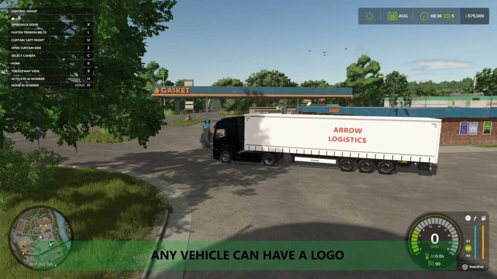 FS25 Custom logos on any vehicle V1.2.0.1 - FS 25 Other Mod Download