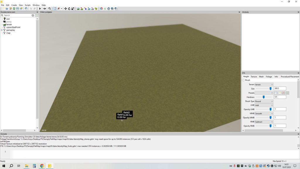 FS25 Empty Flat Map with bonus V1 (1) - Farming simulator 19 / 17 / 15 Mod