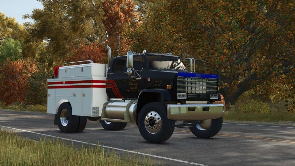 FS25 GMC C7000 Service 81-89 v1 (2) - Farming simulator 19 / 17 / 15 Mod