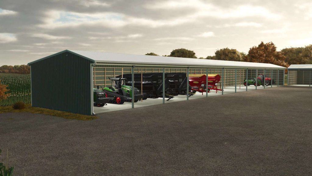 FS25 Implement Sheds Pack v1 (1) - Farming simulator 19 / 17 / 15 Mod