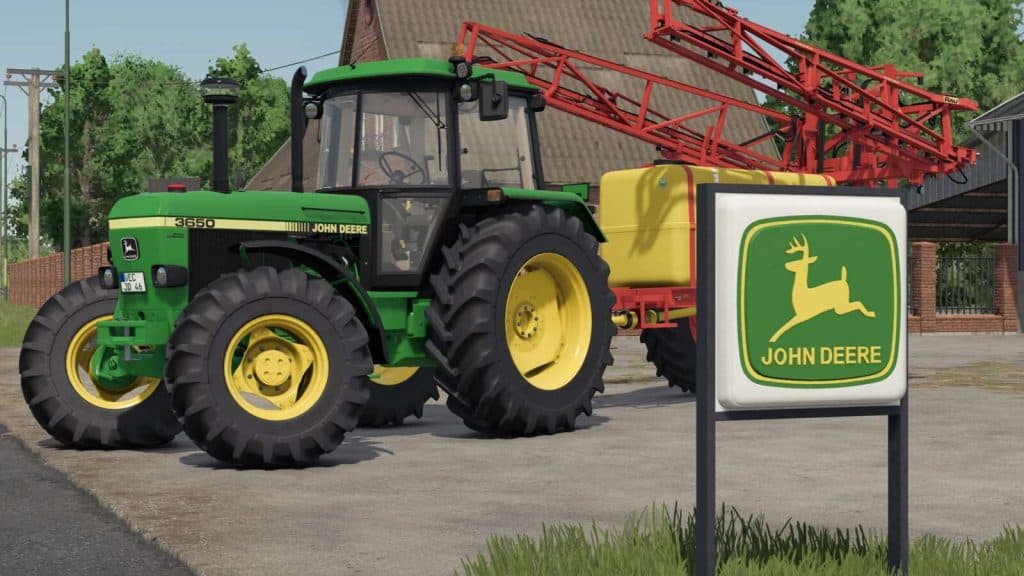 FS25 John Deere Neon Sign v1.0 - FS 25 Objects Mod Download