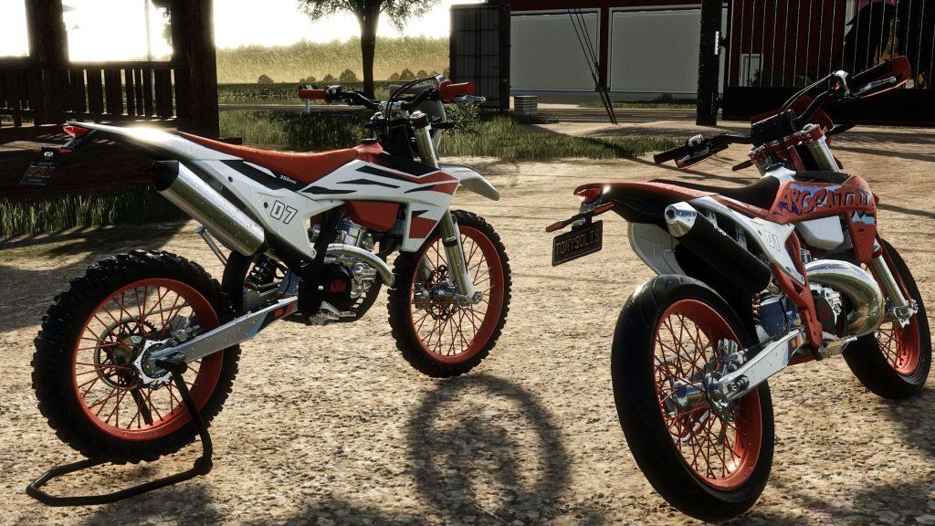 FS25 KTM 350 EXCF V1 (2) - Farming simulator 19 / 17 / 15 Mod