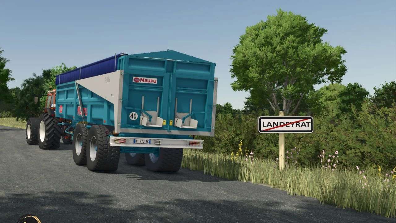 FS25 Maupu BBM 7124 lifting platform v1.0 - FS 25 Trailers Mod Download