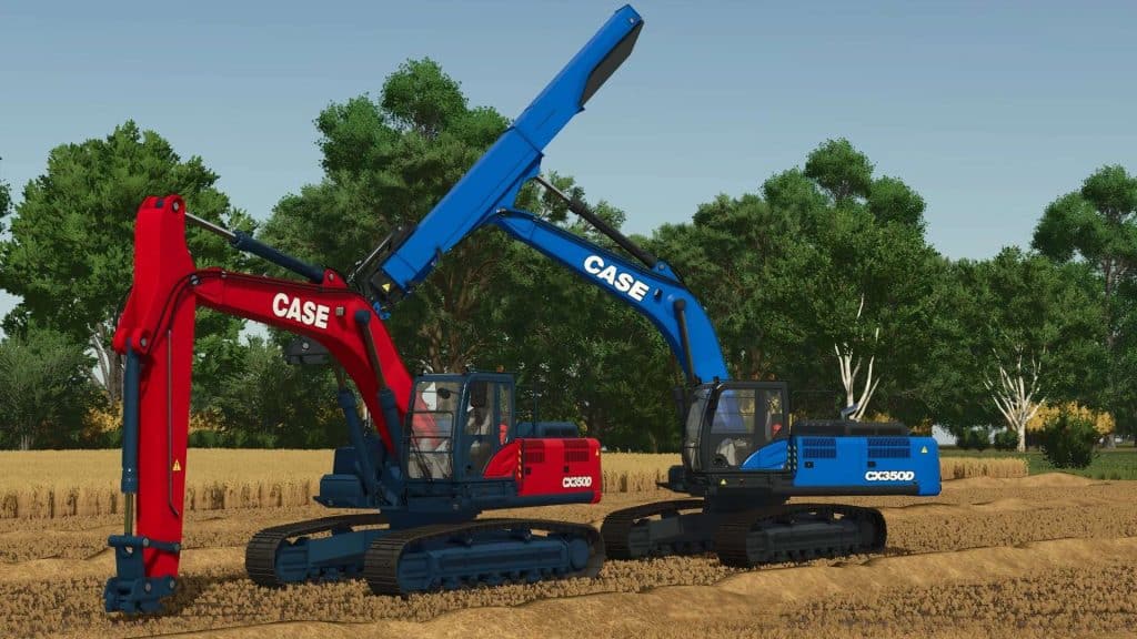 FS25 Case CX 350D Standard & Telescopic Excavators v1.0 - FS 25 ...