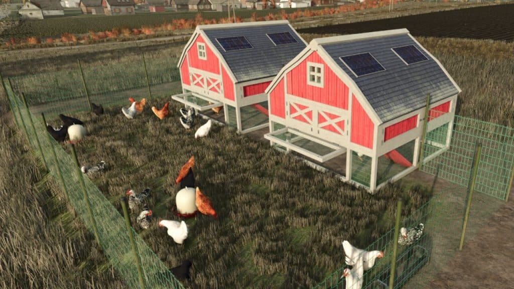 FS25 Chicken Coop Pack V1 (3) - Farming simulator 19 / 17 / 15 Mod