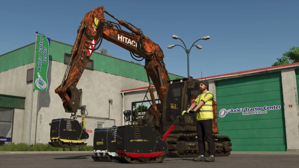 FS25 Hitachi 135 V1.1 - FS 25 Forklifts / Excavators Mod Download