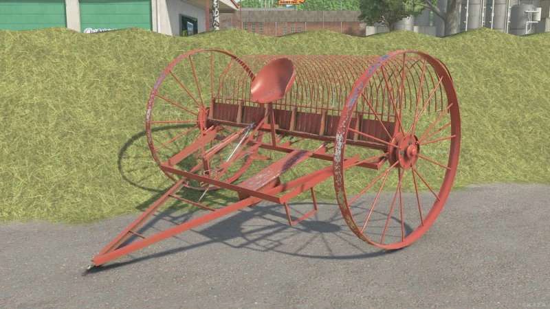 FS25 Horse Drawn Rake v1.0 - FS 25 Implements & Tools Mod Download
