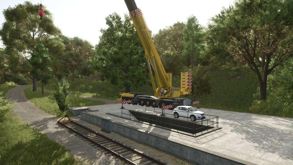 FS25 Liebherr LTM1450 Mobile Crane v1 (2) - Farming simulator 19 / 17 ...