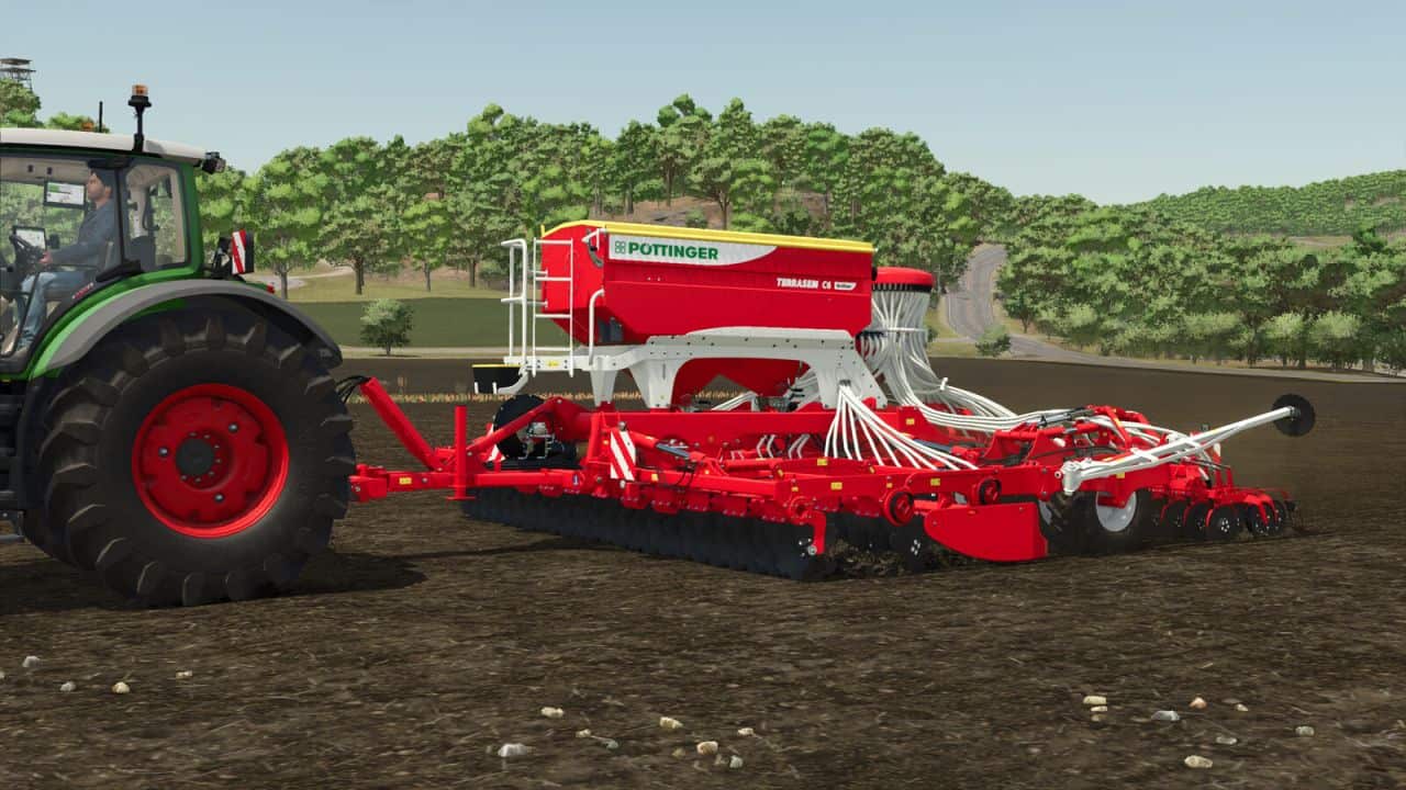 FS25 Pöttinger Terrasem C6F V1.0 - FS 25 Implements & Tools Mod Download