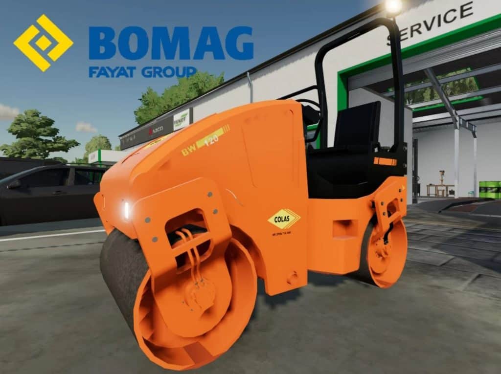 FS22 Bomag BW 120 AD-4 v1.1 - FS 22 Implements & Tools Mod Download