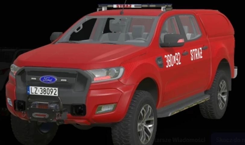 FS22 Ford Ranger straż v1.0 - FS 22 Cars Mod Download