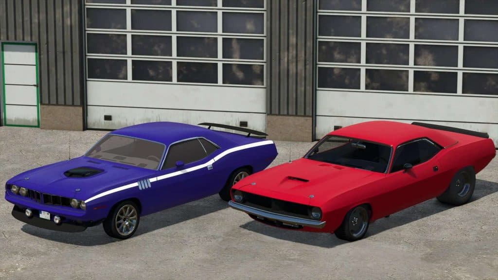 FS25 1971 Plymoth Cuda & 1974 Plymoth Barracuda Drag v1.0 - Farming ...