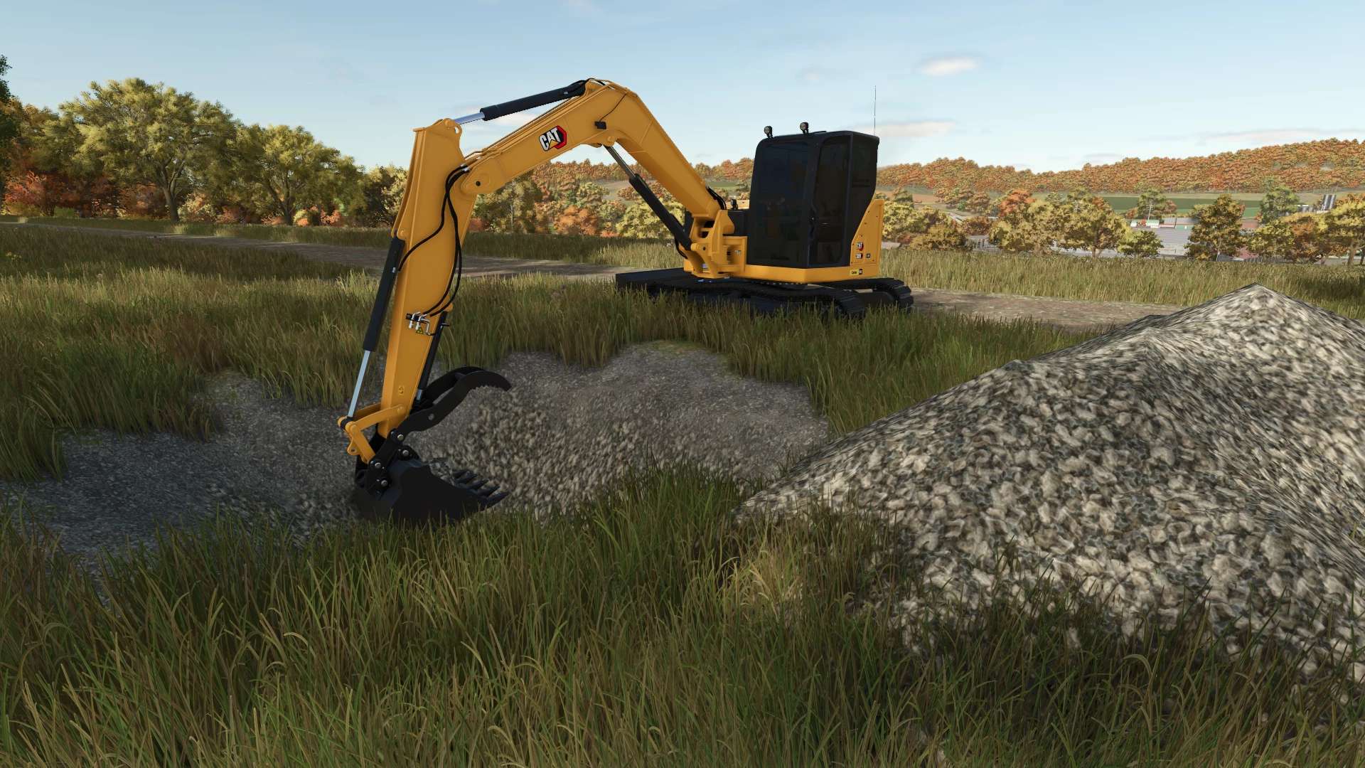 FS25 CAT 309 CR Mini Excavator v1.1 - FS 25 Forklifts / Excavators Mod ...