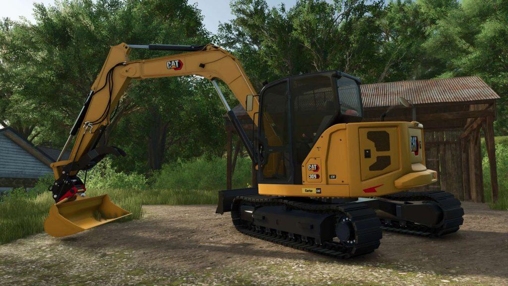 FS25 CAT 309 CR Mini Excavator v1.2 - FS 25 Forklifts / Excavators Mod ...