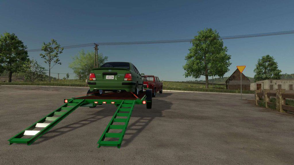 FS25 Car hauler homemade v1 (7) - Farming simulator 19 / 17 / 15 Mod