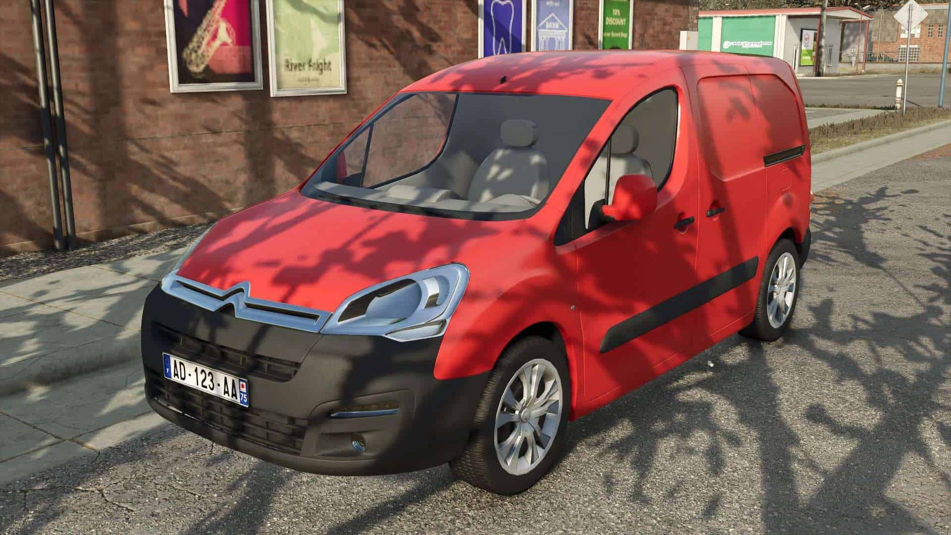 FS25 Citroën Berlingo 2015 Red v1.0 - FS 25 Cars Mod Download