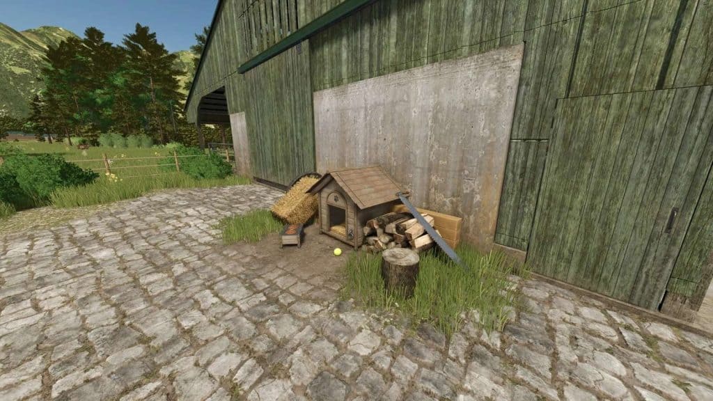 FS25 Dog House With Decoration v1.0 - FS 25 Objects Mod Download