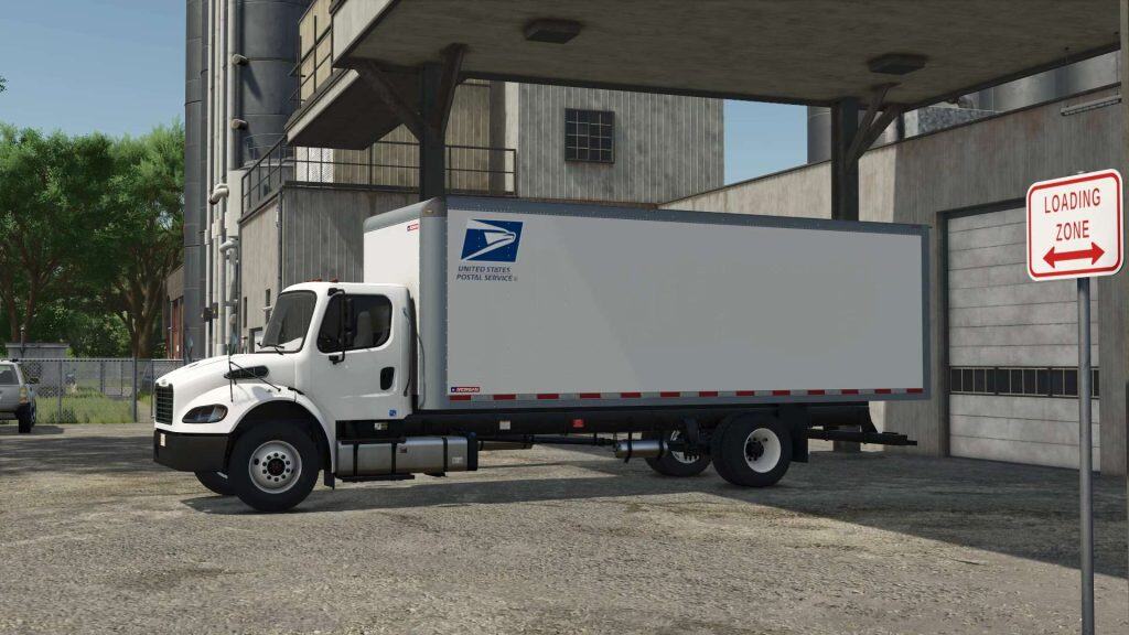 FS25 Freightliner M2 Box Truck v1 (4) - Farming simulator 19 / 17 / 15 Mod