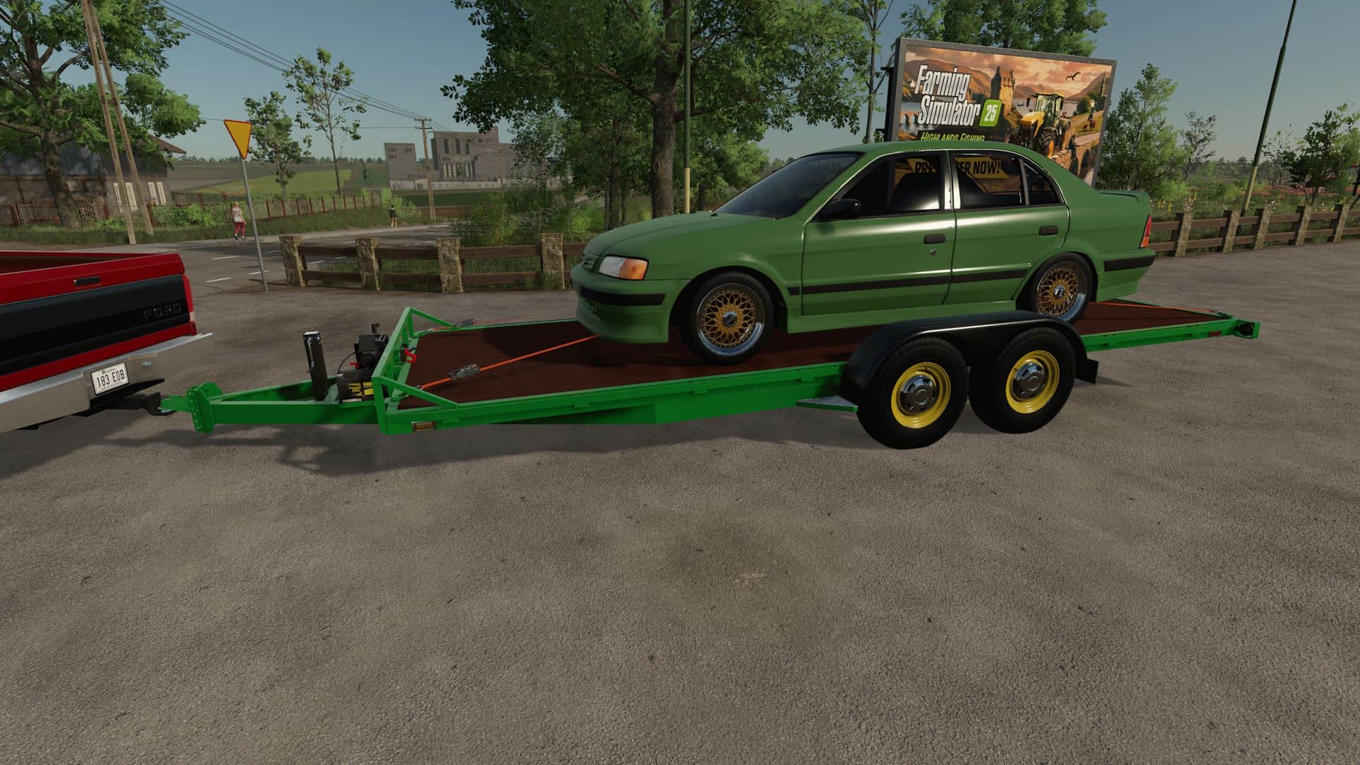 FS25 Homemade car transporter V1.0 - FS 25 Trailers Mod Download