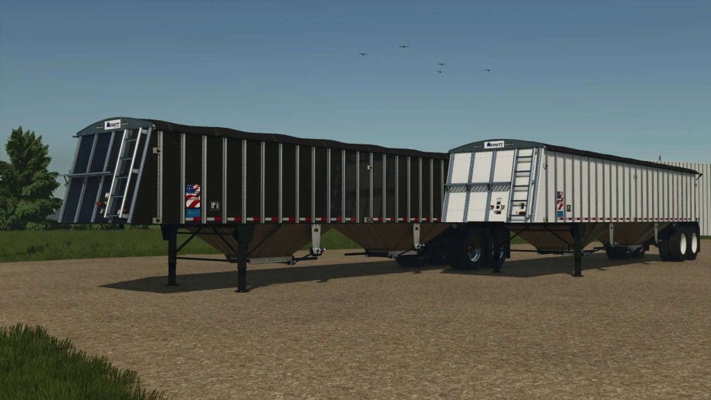 FS25 Merrit 42 Foot Hopper Bottom v1.0 - FS 25 Trailers Mod Download