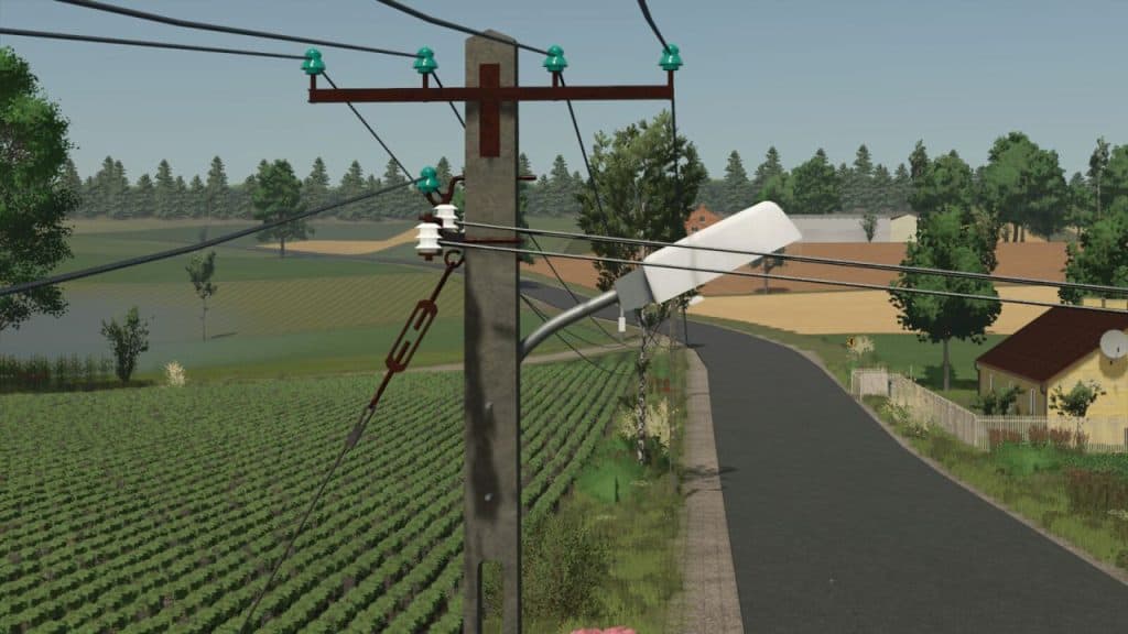FS25 Polish Power Poles Pack V1.0 - FS 25 Prefab Mod Download